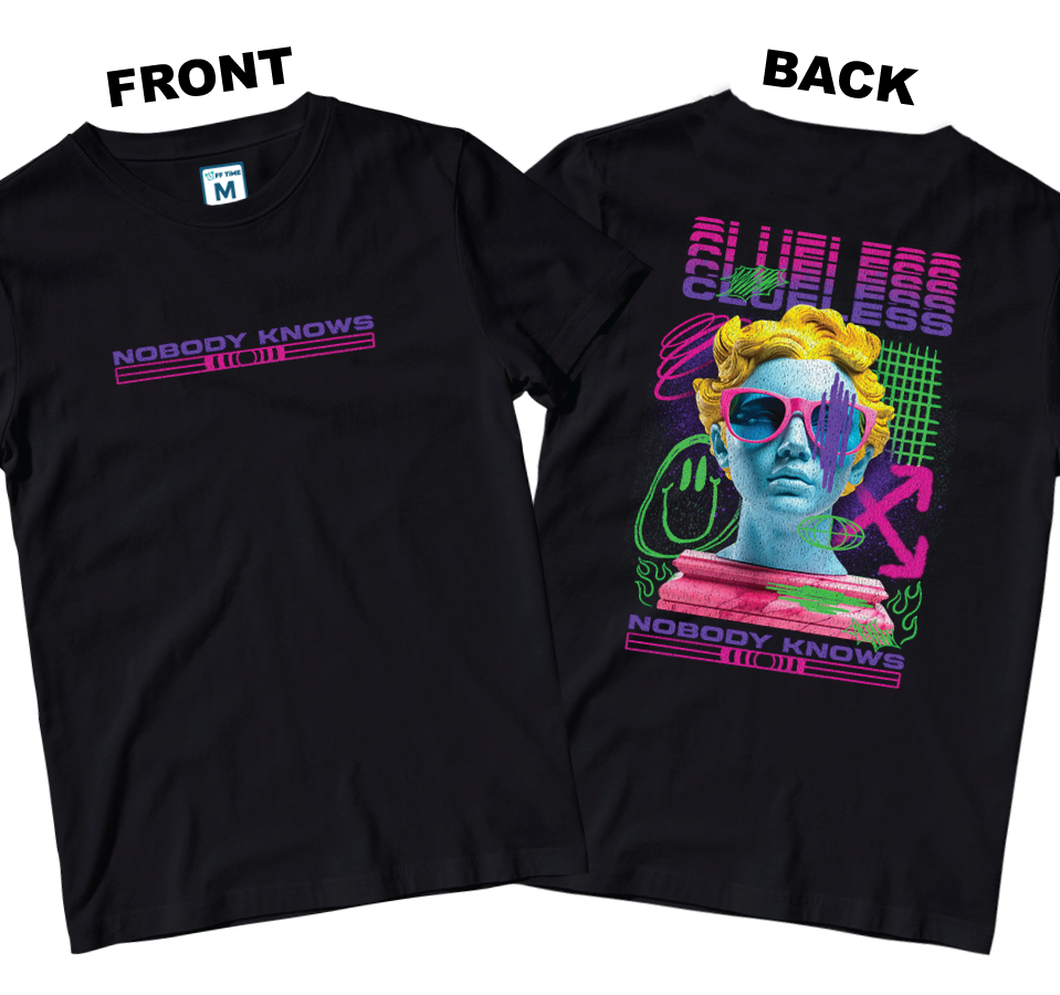 Cotton Shirt: Clueless (Front and Back) – Off Time Apparel