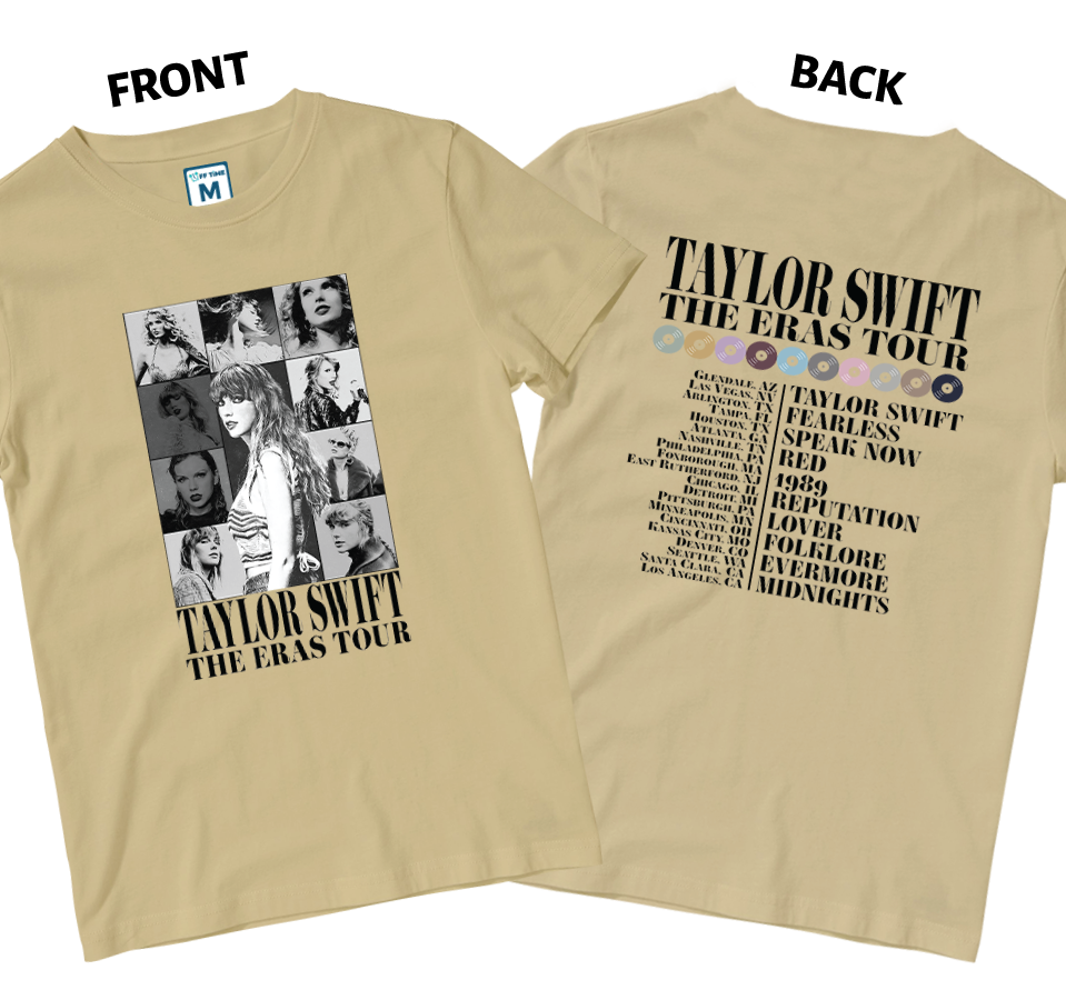 Cotton Shirt: Eras Tour Monochromatic (Front and Back) – Off Time Apparel