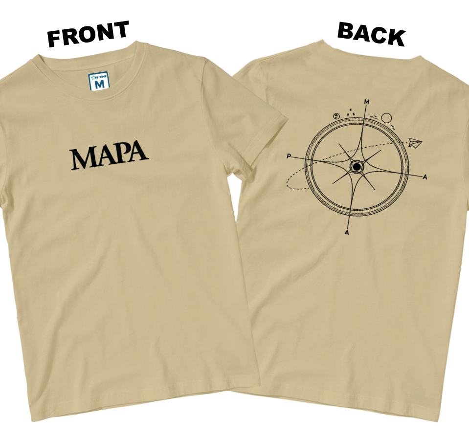 Cotton Shirt: Mapa (Front and Back) – Off Time Apparel