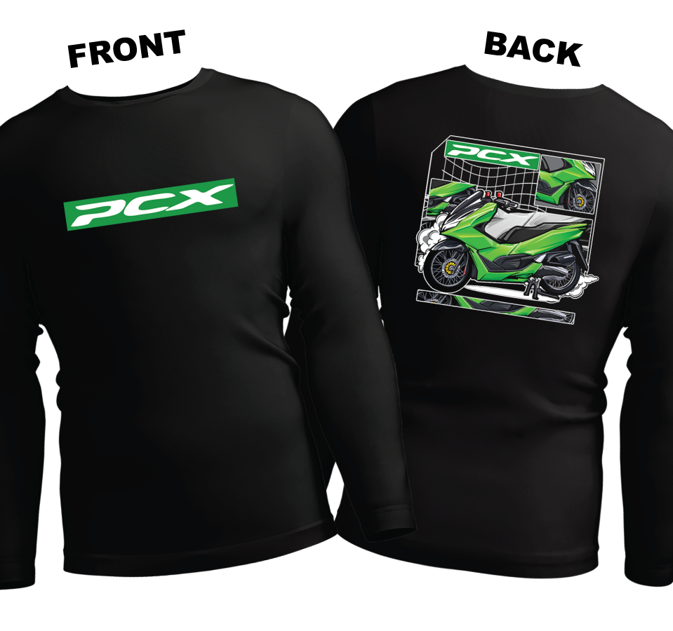 Long Sleeve Drifit Shirt: PCX (Front and Back) – Off Time Apparel