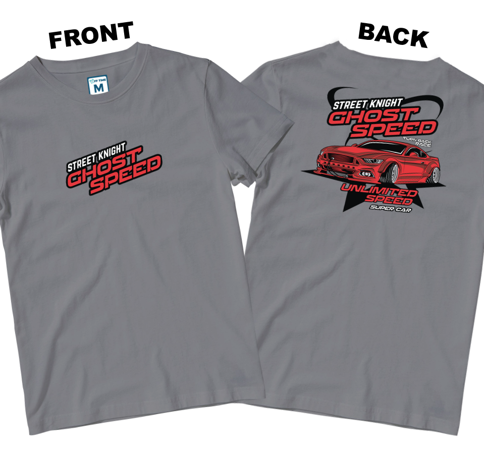 Cotton Shirt: Street Knight Ghost Speed (Front and Back) – Off Time Apparel