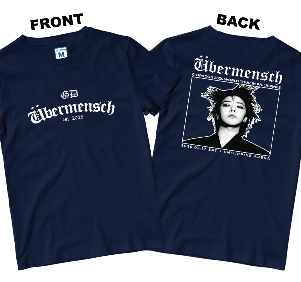 Cotton Shirt: Ubermensch Est 2025 (Front and Back) – Off Time Apparel