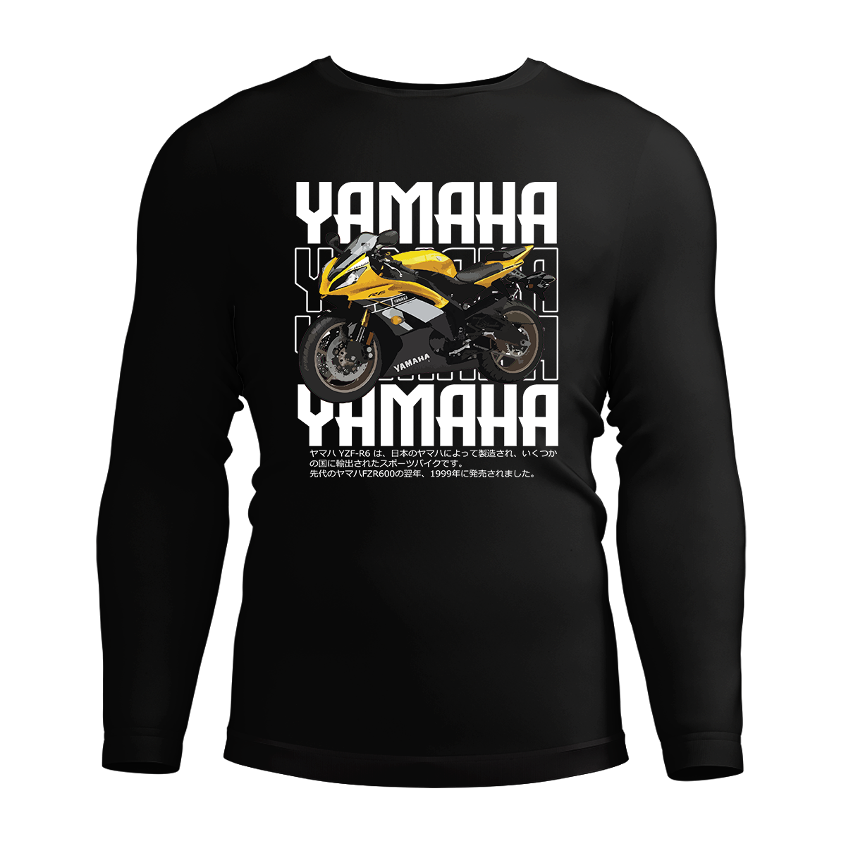 Long Sleeve Drifit Shirt: Yamaha YZF R6 – Off Time Apparel